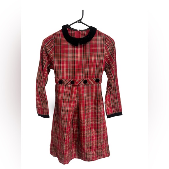 Jessica Ann | Dresses | Vtg 9s Holiday Dress Jessica Ann Girls 2 Tartan ...